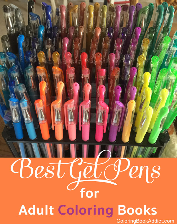 Gel Pens Adult Coloring Book Supplies For Addicted Colorists